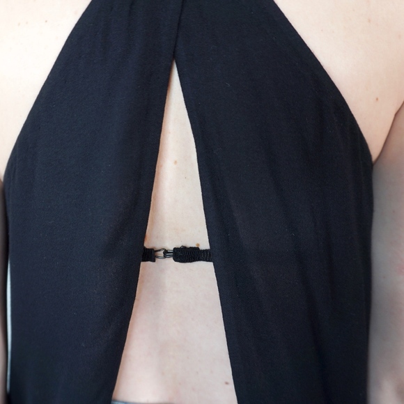 A.L.C. | Tops | Alc Open Cross Back Black Tank Top | Poshmark